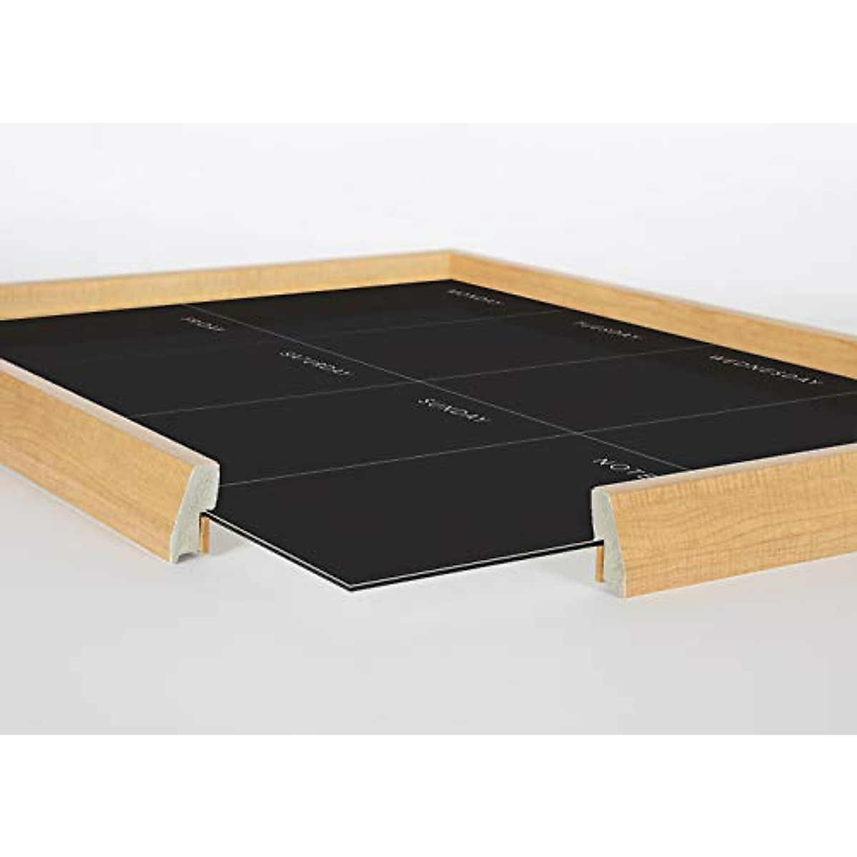 Kate and Laurel Blake This Week Framed Printed Glass Dry Erase Board by The Creative Bunch Studio, 18x24 Natural, Printed Glass Wall Décor