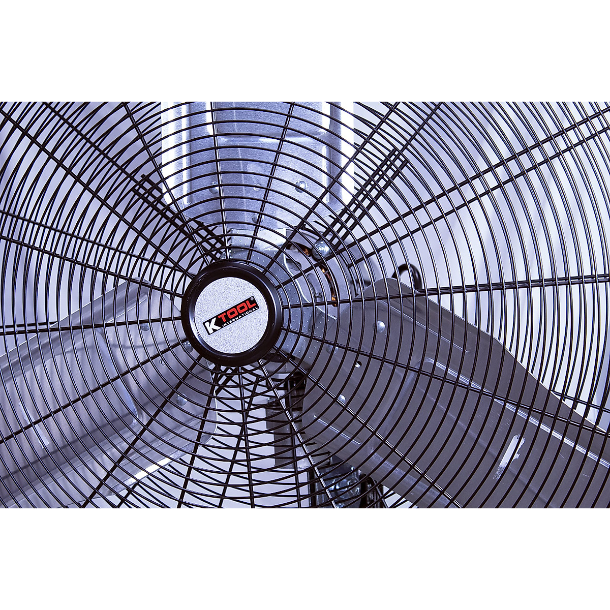 K Tool International 77732; 30” Oscillating Wall Mounted Industrial Fan; Perfect Fan to Cool a Shop, Patio, or Barn, 3 Speed Motor, 6 Foot Power Cord, 7,930 Max CFM, Mounting Hardware included, Black