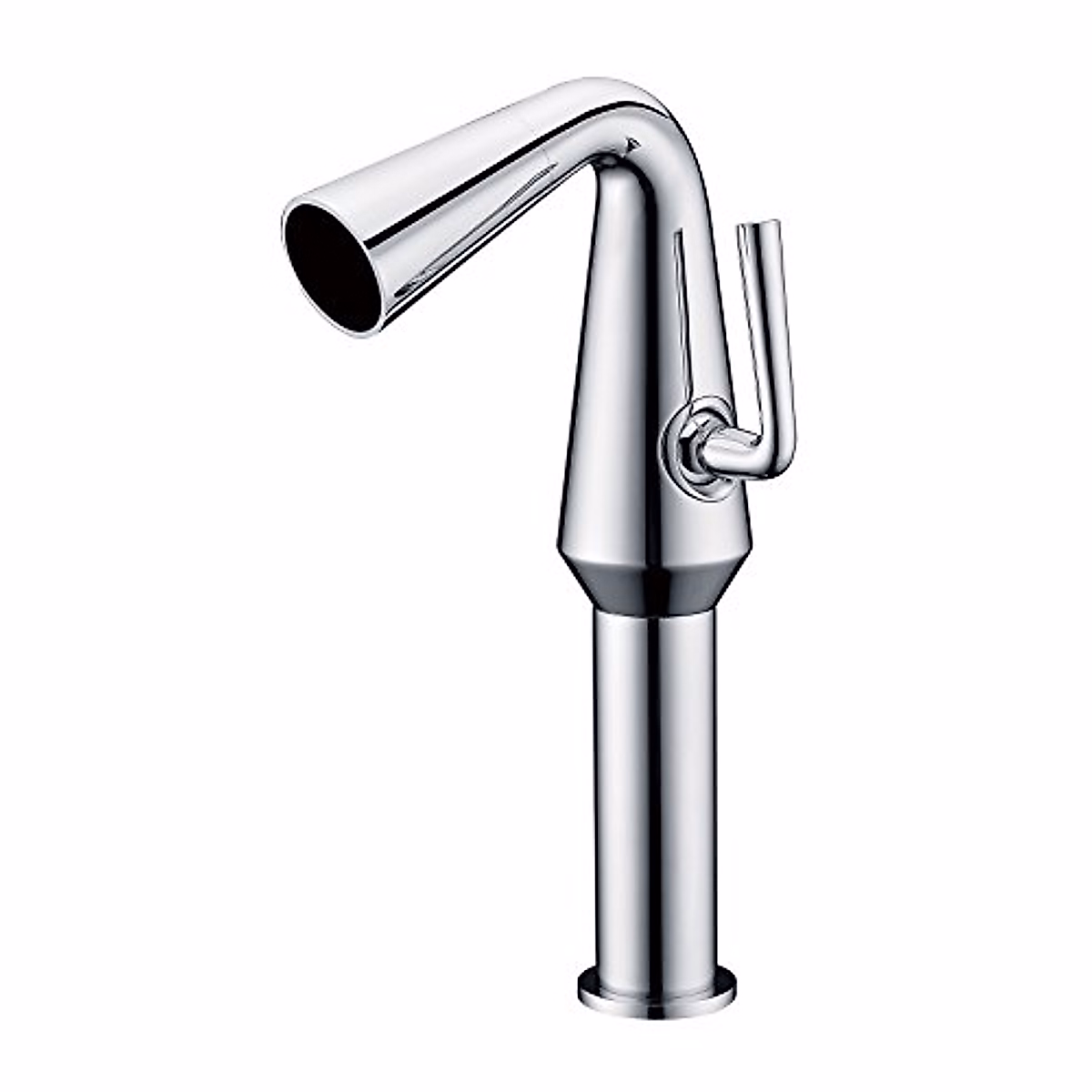 ALFI brand AB1792-PC Polished Chrome Single Hole Tall Cone Waterfall Bathroom Faucet, 1.38"L x 5"W x 11.25"H, Silver
