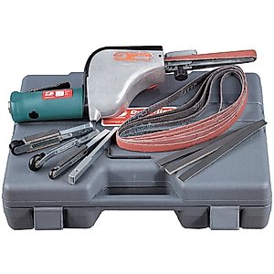 Dynabrade (14010) Dynafile Abrasive Belt Tool Versatility Kit | 0.5 hp 20,000 RPM Pneumatic Motor, Straight-Line | For 1/8"-1/2" (3-13 mm) Wide x 24" (610 mm) Long Belts
