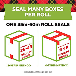 Scotch Sure Start Packaging Tape, 1.88" x 54.6 yd, Designed for Packing, Shipping and Mailing, Quiet Unwind, No Splitting or Tearing, 3" Core, Clear, 1 Roll (345)