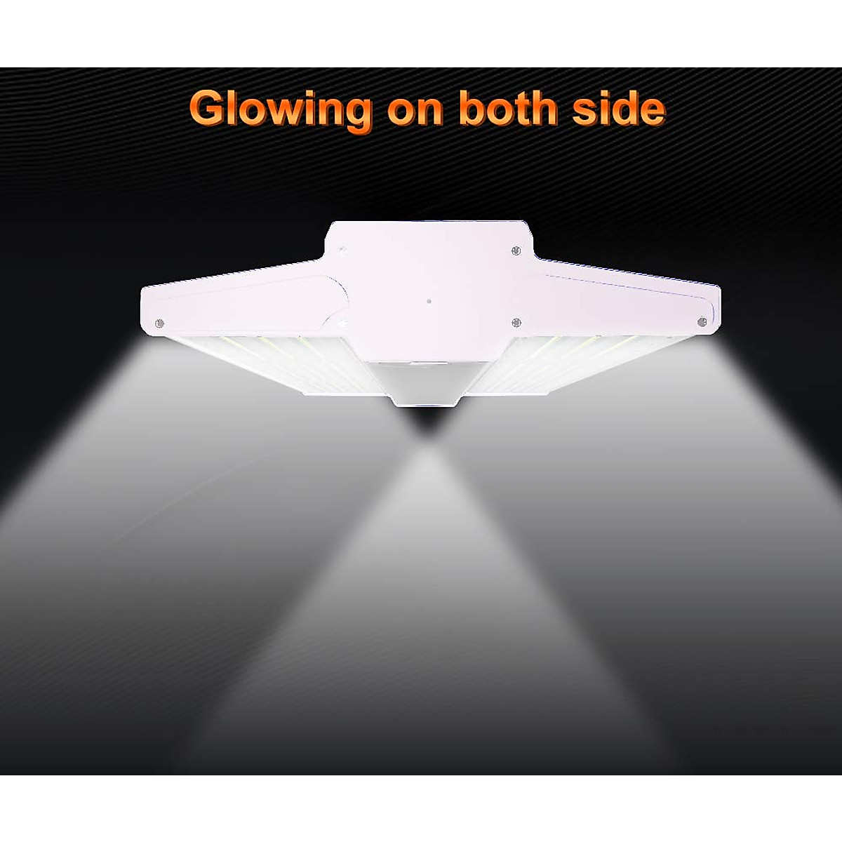 LED High Bay Light Fixture,2FT Dimmable High Bay Shop Light with 30°60°90°Angle Adjustable,150W(Equal to 600W or 6 Lamp Fluorescent Linear),22500LM Super Bright,Commercial/Industrial Lighting