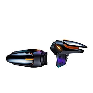 BoxWave Gaming Gear Compatible with Tecno Camon 17 - Touchscreen QuickTrigger Auto, Trigger Buttons Autofire Gaming Mobile FPS - Jet Black