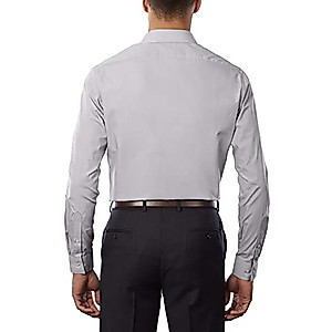 Van Heusen Long Sleeve Fitted Dress Shirt Grey Stone 15.5 Nk 32-33 Sl