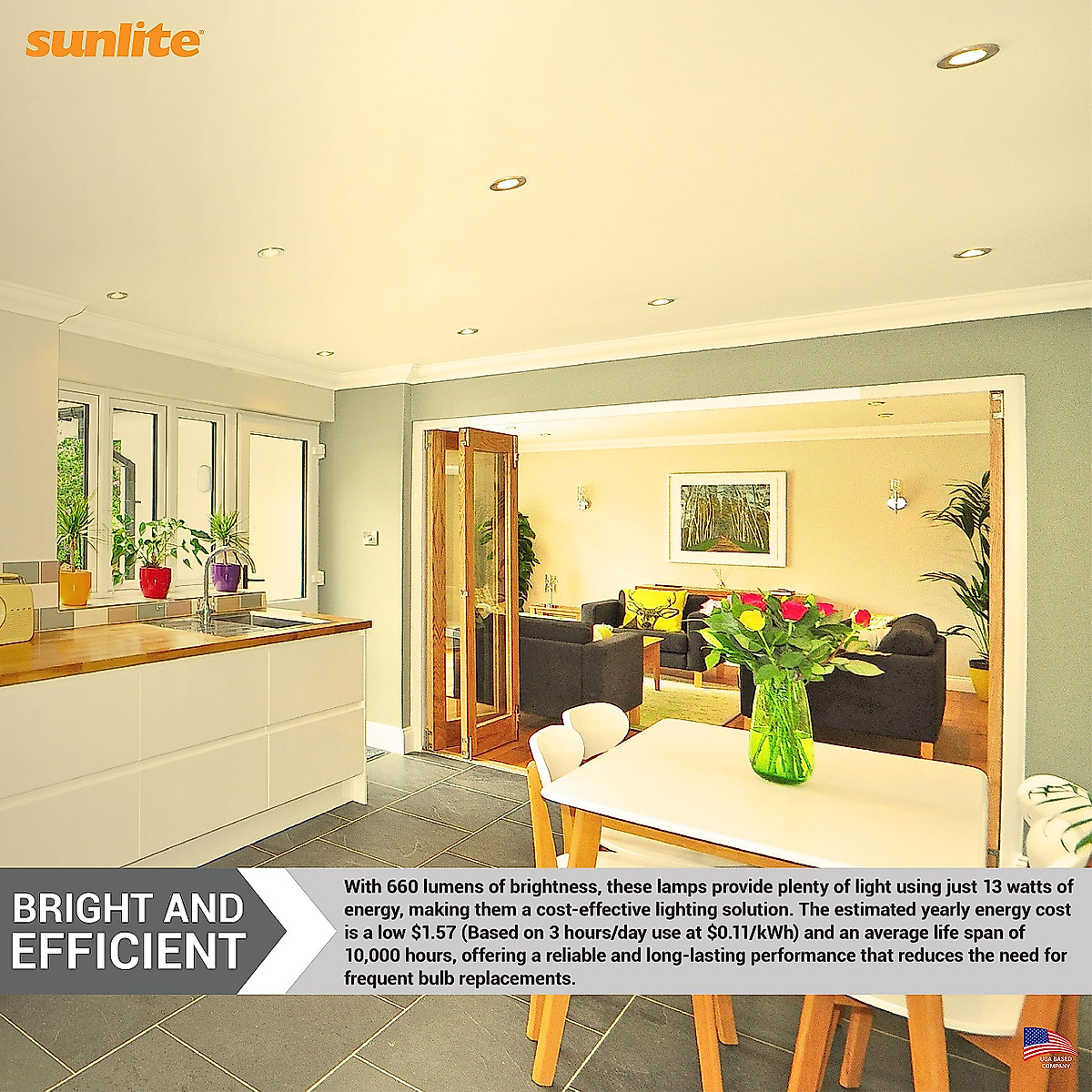 Sunlite 40540 PLD13/SP35K/10PK Double Twin Tube Compact Fluorescent Lamp, PLD 2-Pin, 13 Watts, 660 Lumens, 3500K Neutral White, 2-Pin (GX23-2) Base, 10 Pack