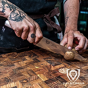 Dalstrong Chef Knife - 8 inch - Phantom Series - Japanese High-Carbon AUS8 Steel Kitchen Knife - White G10 Handle - Cooking Knife - w/Sheath