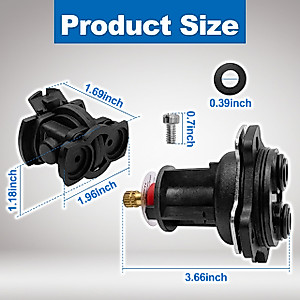 GP876851 Mixer Cap and Pressure-Balancing Unit Kit,Compatible with Kohler Shower Valves K-304 and K-11748 Platforms Include GP800820 and GP77759,Black