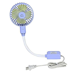 Mini Personal Fan Gooseneck Desk Fan Three-speed Adjustable Desktop Fans Ultra-quiet Flexible Electric Fans with Super Magnetic Base for Sewing or Studying(purple)