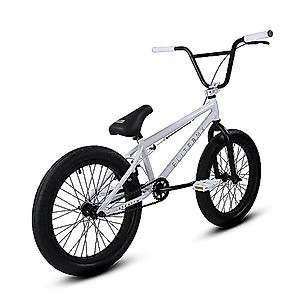 Elite BMX Bikes in 20" & 16" - These Freestyle Trick BMX Bicycles Come in Two Different Models, Stealth (20" BMX) & Pee-Wee(16" BMX) (20", White)