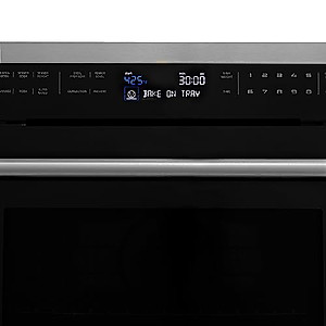 ZLINE 24" Built-in Convection Microwave Oven in Black Stainless Steel with Speed and Sensor Cooking
