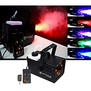 Rockville R1200L Fog/Smoke Machine w LED's, 7 Channel DMX+2 Remotes+Gallon Fluid