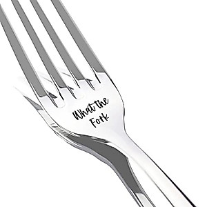 Stainless Steel Engraved Fork Gifts for Men Women Friends - Funny May the Fork Be with You Dinner Fork Gift Cute Birthday Christmas Thanksgiving Day Presents