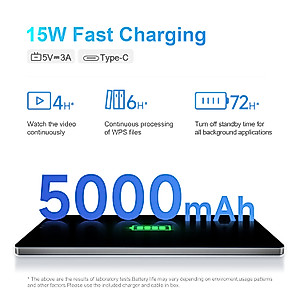 FILY F8 Android12 Tablet, 8 inch Tablet, 4GB+128GB Storage, Quad-Core Processor, 2.0Ghz, Full Metal Cover, Bluetooth5.2, 5+8MP Dual Camera, 5G/2.4G Wi-Fi, HD Touch Screen, USB-C Fast Charge (Gray)