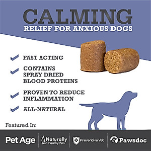WINPRO | Calming Chews for Dogs, Plasma-Powered for Dog Anxiety Relief, Fast Acting Dog Relaxing Treats for Stress and Anxiety, All Breeds and Sizes, 60 Count, Made in USA