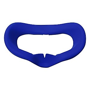 VR Eye Silicone Eye Mask Cover Controller Handle Cover Protective Case for Oculus Quest VR Headset and Controller (Blue, Eye Cover)
