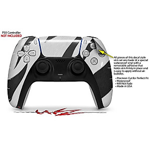 WraptorSkinz Skin Wrap compatible with Sony PS5 DualSense Controller Zebra Skin (CONTROLLER NOT INCLUDED)
