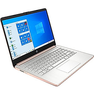 HP 2022 est Premium 14-inch HD Laptop|Intel Celeron N4020 to 2.8GHz 16GB RAM 576GB(64GB SSD+ 512GB Card)|Webcam Bluetooth HDMI USB-C Wi-Fi|LIONEYE Bundle|Rose Gold 14-dq0054dx