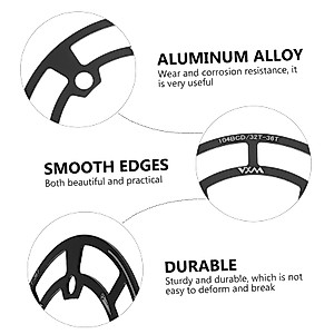 INOOMP Wheel Crankset Cover Cycling Chainring Sprocket Anti-Collision crankset Chain Link Bike Chainring Guard Plate Bike crankset Shield Chainring Single Speed Safety Aluminum Alloy