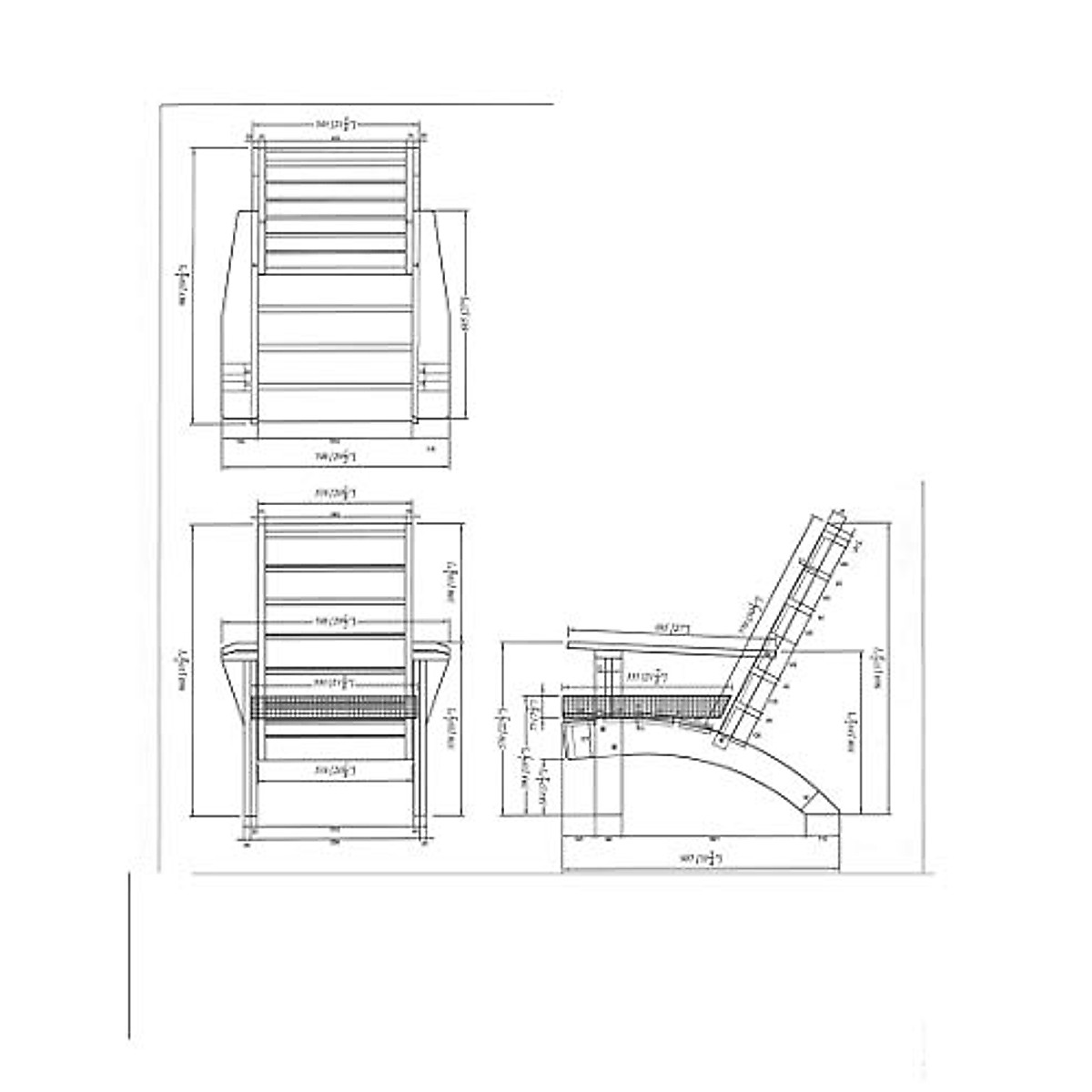 Linon Home Décor Caitlyn Brown Outdoor Chair, Natrual/White