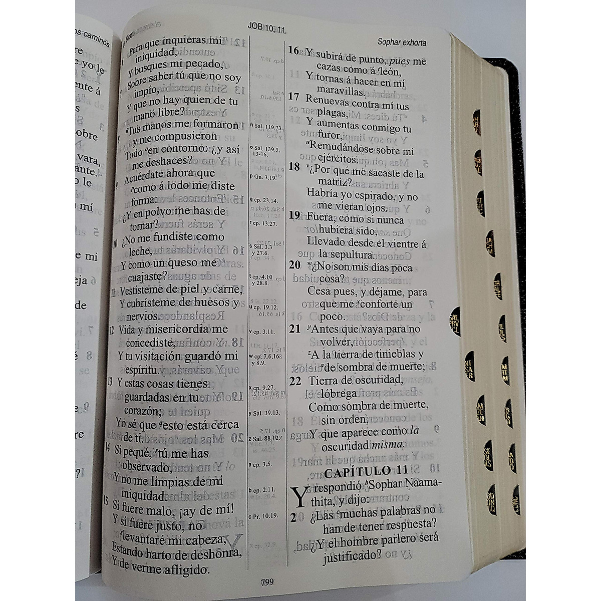 Santa Biblia Version Antigua 1909 Letra Gigante Piel Negra Con Indice