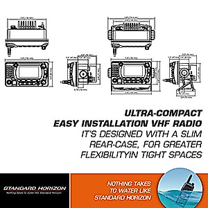 Standard Horizon GX1800G Fixed Mount VHF w/GPS - Black