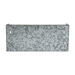 DII Galvanized Metal Decor, Rustic Farmhouse, Mounted Wall Shelves, Silver, 2 Piece