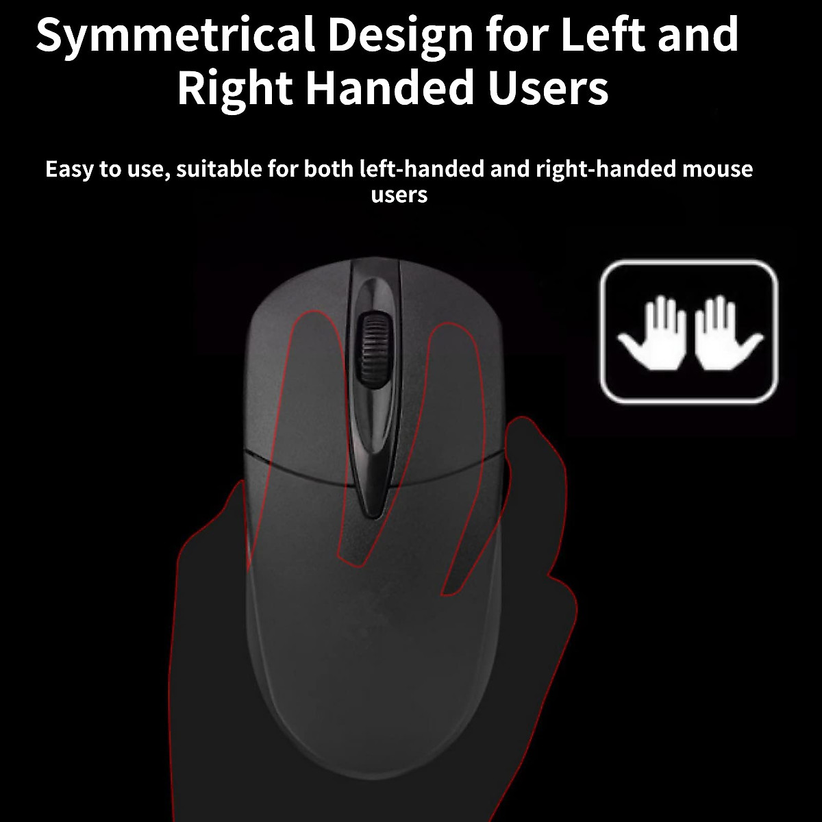 Zhiyavex Wired Gaming Mouse,1600DPI Ergonomic Mice,Heated Mouse with 3 Speed Temperature Adjustment/Timing,USB Photoelectric Mice,3D Non Slip Roller,for Laptop PC Desktop Notebook, black