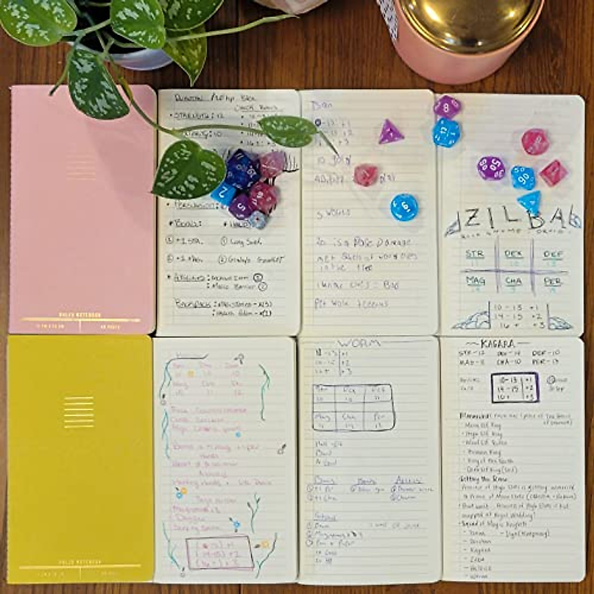 Designworks Ink 4.4" x 7.5" Flex Cover Notebook Journal with 48 Lined Pages, Lemon Yellow Notebook with Gold Foil Accents - Perfect for Office Work, Writing, and Journaling