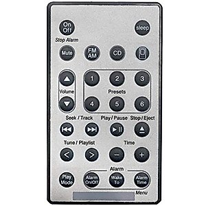 PERFASCIN Replaced Remote Control Controller Compatible with Bose Wave Music Player I II III Bose Wave Music System Audio System AWRCC1 AWRCC2 (Silver)