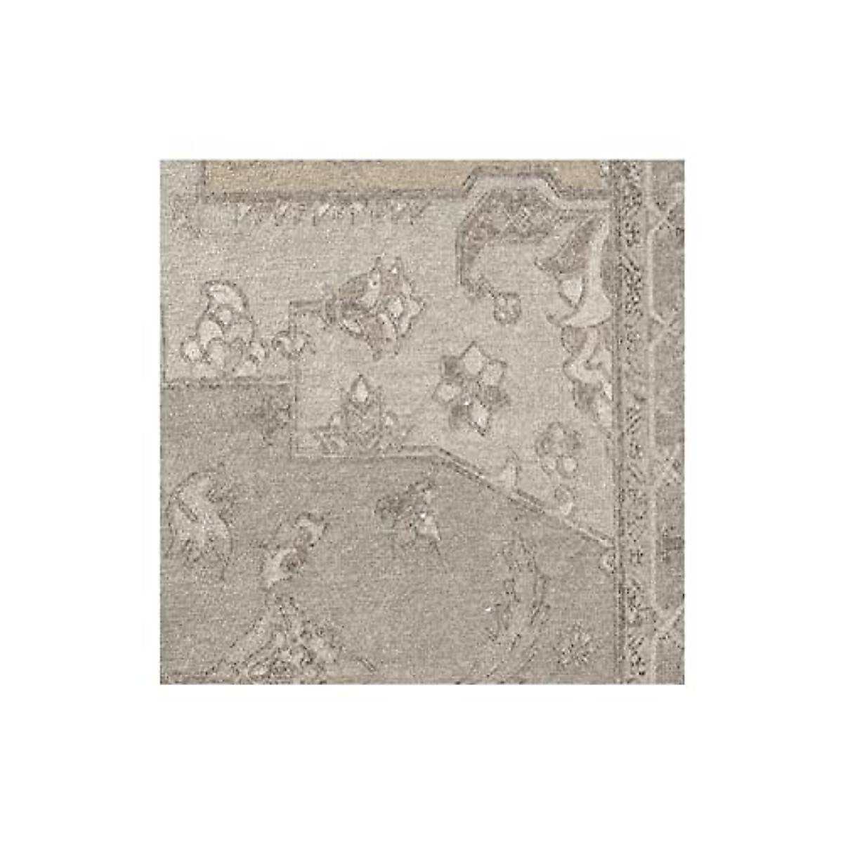 RUGGABLE Maral Heriz Washable Rug - Perfect Vintage Area Rug for Living Room Bedroom Kitchen - Pet & Child Friendly - Stain & Water Resistant - Creme 3'x5' (Standard Pad)