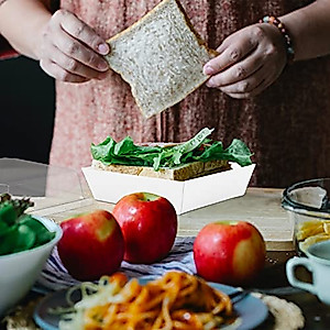 Mini Cake Box,50 Pcs 4.5 Inch Clear Plastic Mini Cupcake Box Muffins Box Cookies Dome Box Mooncake Box Small Single Muffin Dessert Containers Holder Wedding Birthday Gift Box - Bonus 50 Pcs Stickers (White)