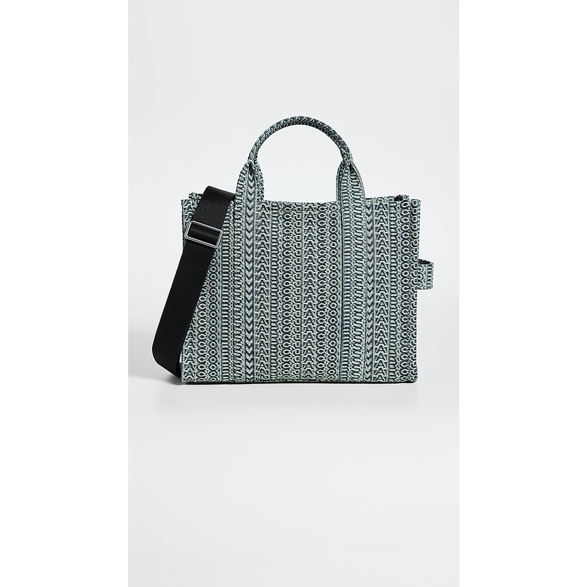 Marc Jacobs Women's The Medium Tote, Sun Faded Denim, Green, Graphic, One Size