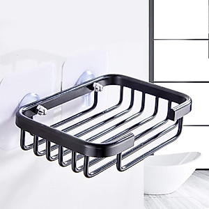 Gold Bar Soap Holder for Shower Wall,Stainless Steel Adhesive Soap Dish for Bathroom,Drill Free Soap Holder Storage Rack Soap Dishes Holders and Dispensers Bathroom Accessories