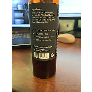 Mountaineer Brand Beard Wash For Men | 100% Natural Beard Shampoo | Thick Cleaning Softening Lather | Grooming Treatment with Orange, Grapefruit, Clove Essential Oils | Appalachia Scent 8oz