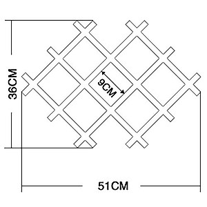 Wooden Wine Rack Creative Simplicity Wall-Mounted Rhombic Storage Stand Multi-Layer Display Shelf Upside Down Decor J115, PIBM, Oak