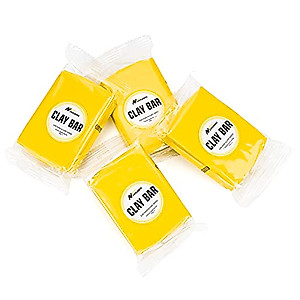 Car Clay Bar 4 Pack 400g, Premium Grade Clay Bars Detailing Magic Clay Bar Cleaner Auto Wash Bars with Washing and Adsorption Capacity for Car Wash Car Detailing Clean,RV, Bus,Glass Cleaning (4 Pack)
