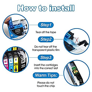 GALADA Compatible Ink Cartridge Replacement for Brother LC201 LC203 XL LC203XL for MFC J480DW MFC J485DW MFC J880DW MFC J460DW MFC J4620DW MFC J4420DW MFC J5520DW MFC J680DW Printer 10 Pack