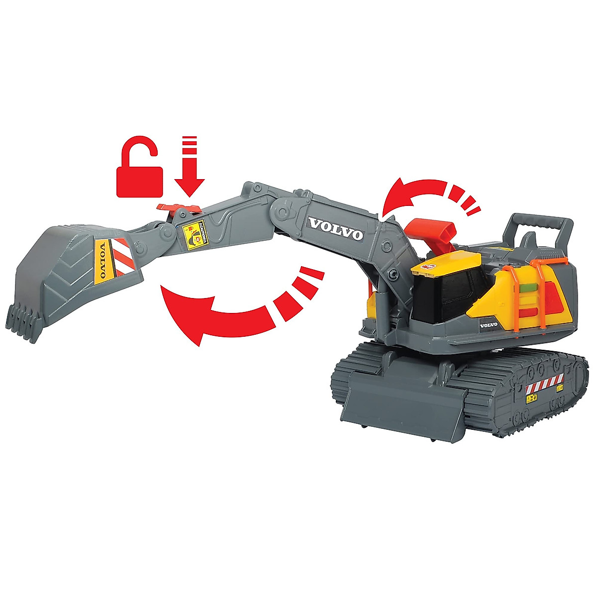 DICKIE TOYS - 12 Inch Volvo Excavator Construction Truck