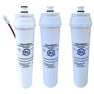 KleenWater KW-ECO-2-4-Membrane, 7208683,7208706 and 7208691 Filters Compatible with Eco Water ERO-335 Reverse Osmosis System, Made in the USA