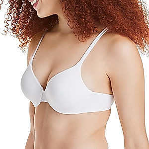 Hanes Women's Ultimate T-Shirt Soft Foam Underwire, White, 36C