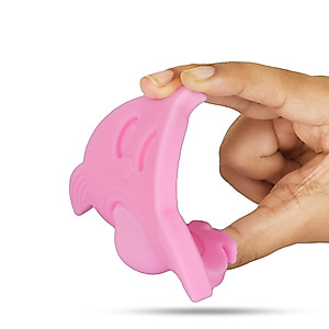 Eztotz Popz Baby Teether Toy - Made in The USA - Pop It Sensory Toys for 0-6 Months + - 100% Silicone Dimple Popper for Newborns and Infants - BPA Free