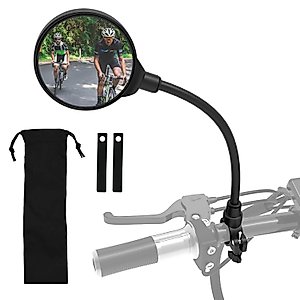 ROYOR Bike Mirrors for Handlebars Rearview Mirror - Bicycle Mirrors for Handlebars, 360° Adjustable Rotatable Bicycle Mirror for Electric Bike, Mountain Bike and Road Bike
