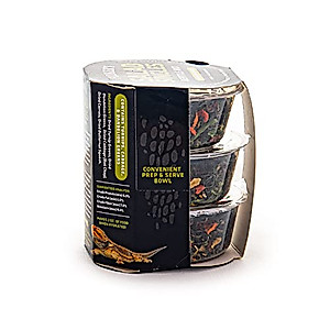 Fluker's Salad Singles All Natural Reptile Mix- Just Add Water, Each Pack Makes 2oz of Food, for Bearded Dragons and Other Herbivores/Omnivores, 3-Pack 0.65oz