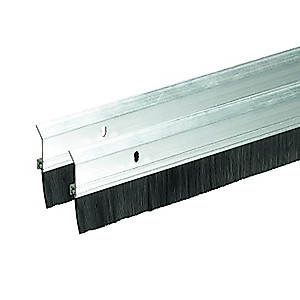 Frost King SB36 Extra Brush Door Sweep, 2-inch X 36-inch Long, Silver-Aluminum - 2-Pack