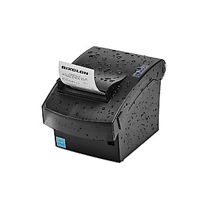 BIXOLON SRP-350PLUSIIICOSG Thermal Printer with Power Supply and USB Cable, Serial/USB/Ethernet, Black, Small
