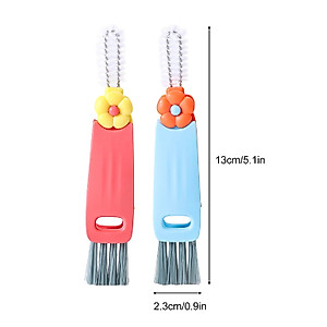3 in 1 Cup Lid Cleaning Brush, 2024 New Crevice Cleaning Brush for Bottle Gap Tight Spaces Cup, 2 Pack Multifunctional Bottle Cleaning Tools (2 Pcs)
