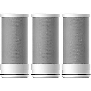 Waterdrop WD-FF-01A Replacement Filter, Faucet Water Filter, Replacement for WD-FC-01, WD-FC-02, WD-FC-06, WD-FC-03, Reduces Chlorine, Taste and Odor, Last Up to 9 Months (Pack of 3)