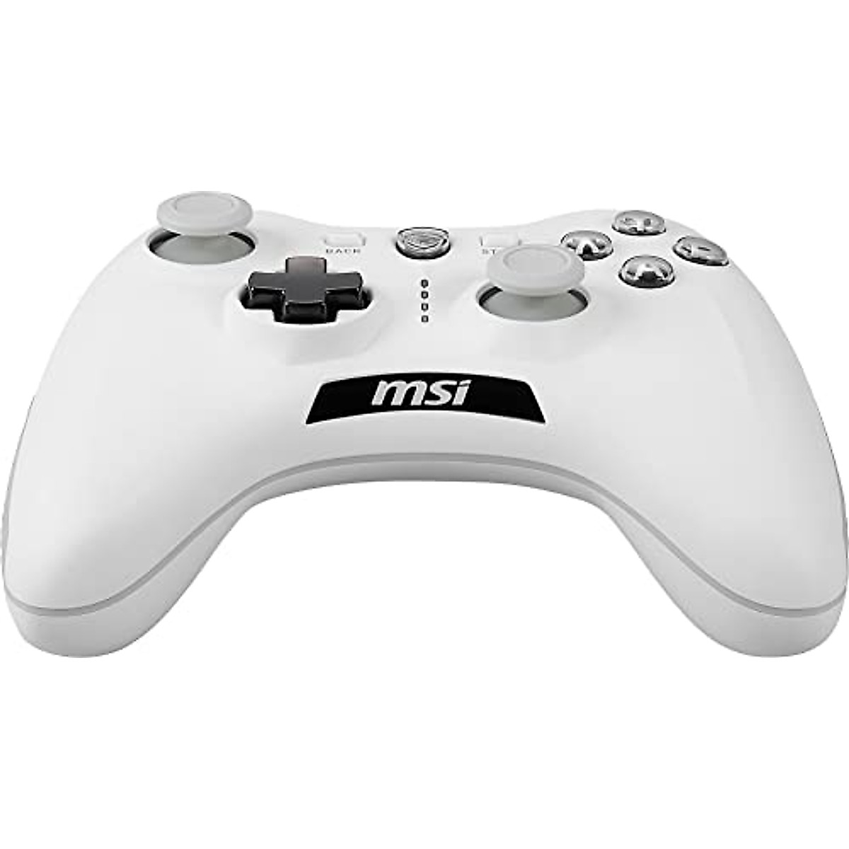 MSI Force GC30V2 White Wireless Gaming Controller, Dual Vibration Motors, Dual Connection Modes, Interchangable D-Pads, Compatible with PC & Android