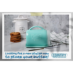 Comfify Bundle - Mason Jar Butter Holder, 10pcs Ceramic Kitchenware Set