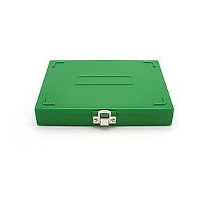 Heathrow Scientific HD15994B Green Cork Lined 100 Place Microscope Slide Box, 8.25" Length x 7" Width x 1.3" Height